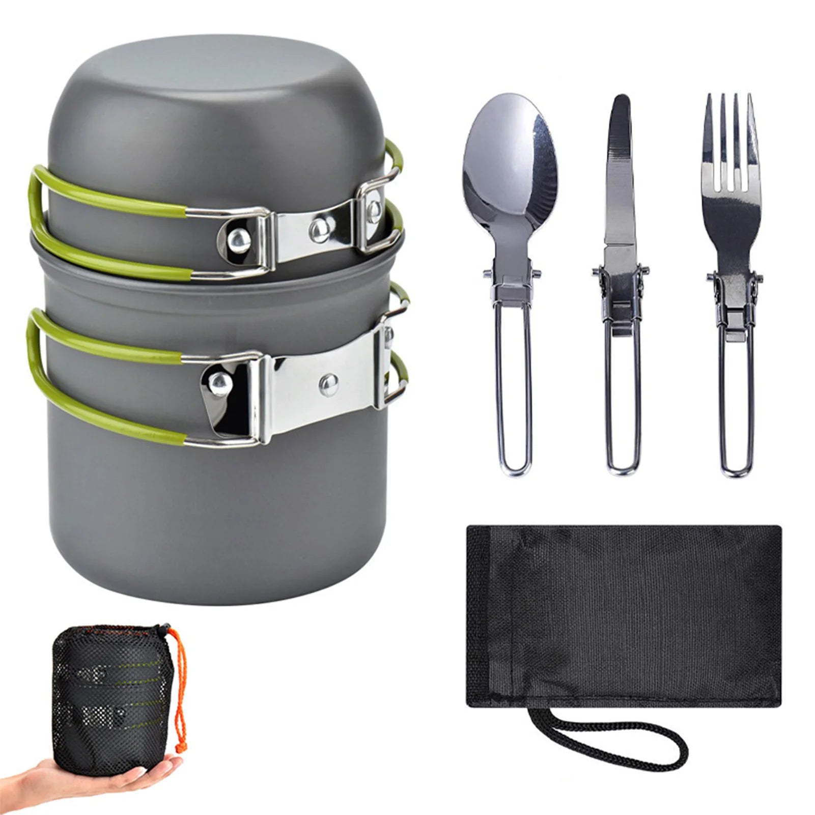 Portable Cook Gear Aluminum Alloy Cookware Sets – Camp Fire Comforts